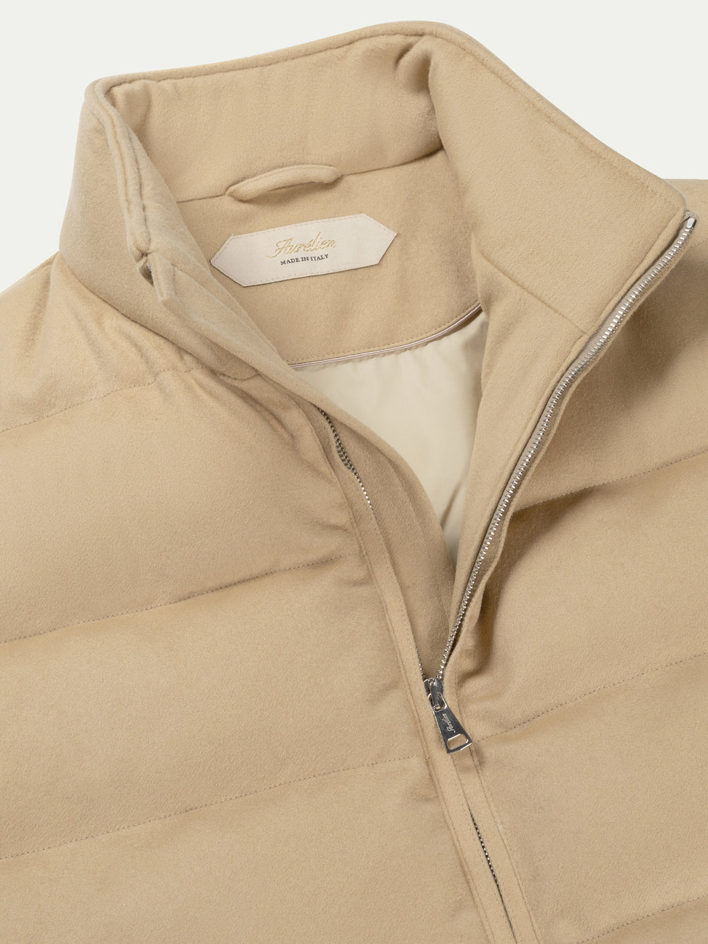 Aurélien | Beige Cashmere Puffer Jacket