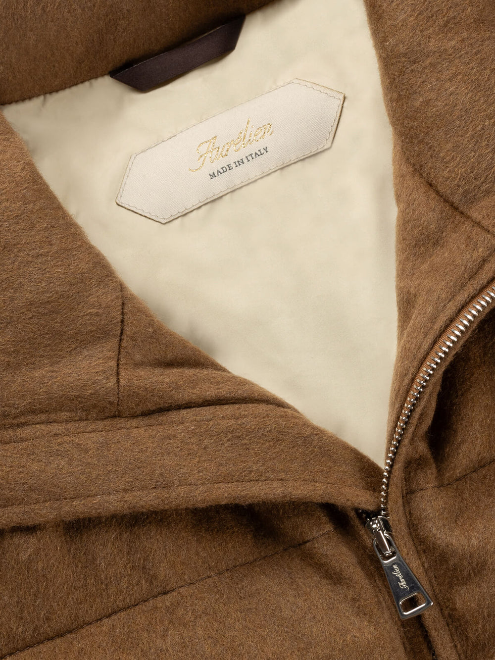 Aurélien | Caramel Cashmere Puffer Jacket