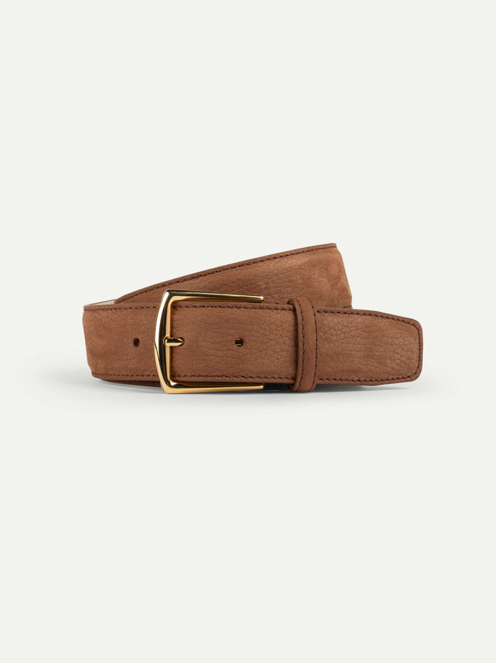 Aurélien | Caramel Nubuck Belt