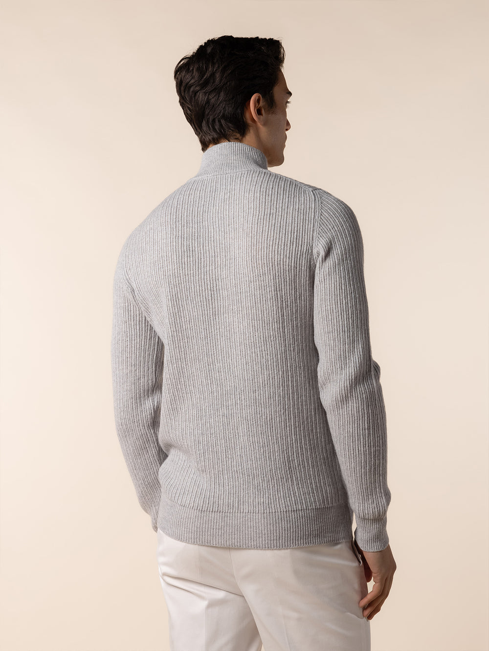 Aurélien | Light Grey Rib Vest