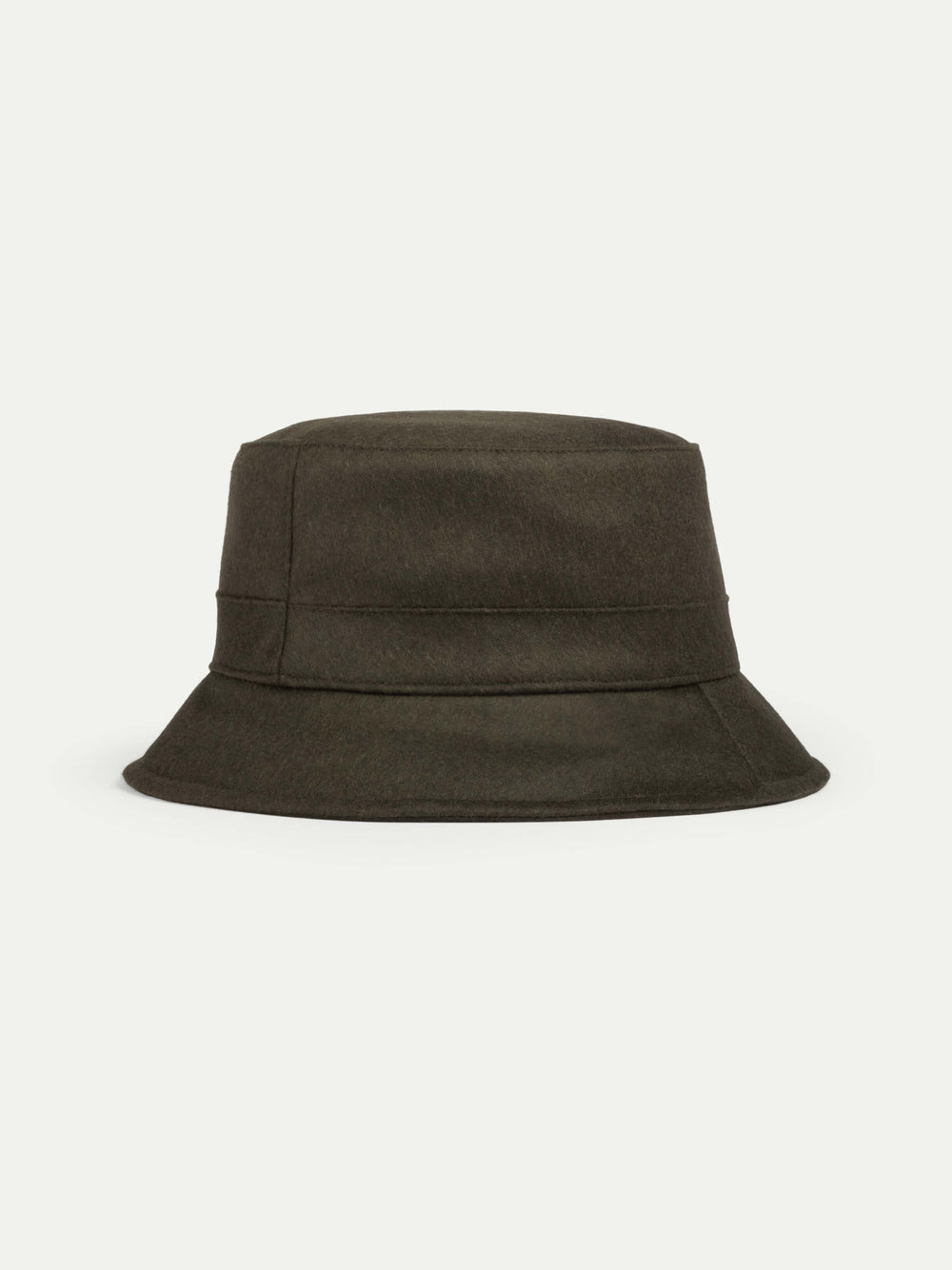 Aurélien | Olive Cashmere Bucket Hat