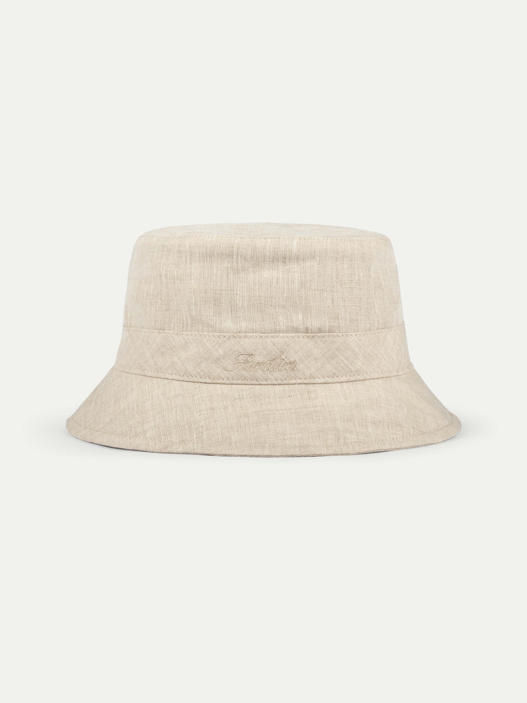Aurélien | Beige Linen Bucket Hat