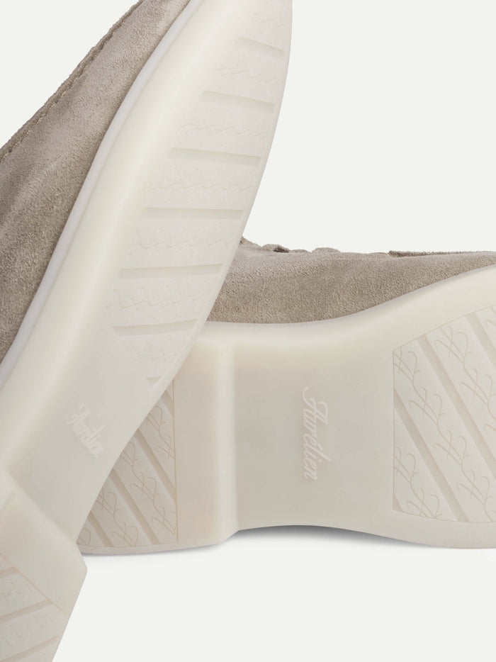 Aurélien | Light Grey Suede Desert Boots