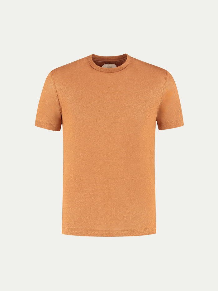 Aurélien | Rust Linen T-Shirt