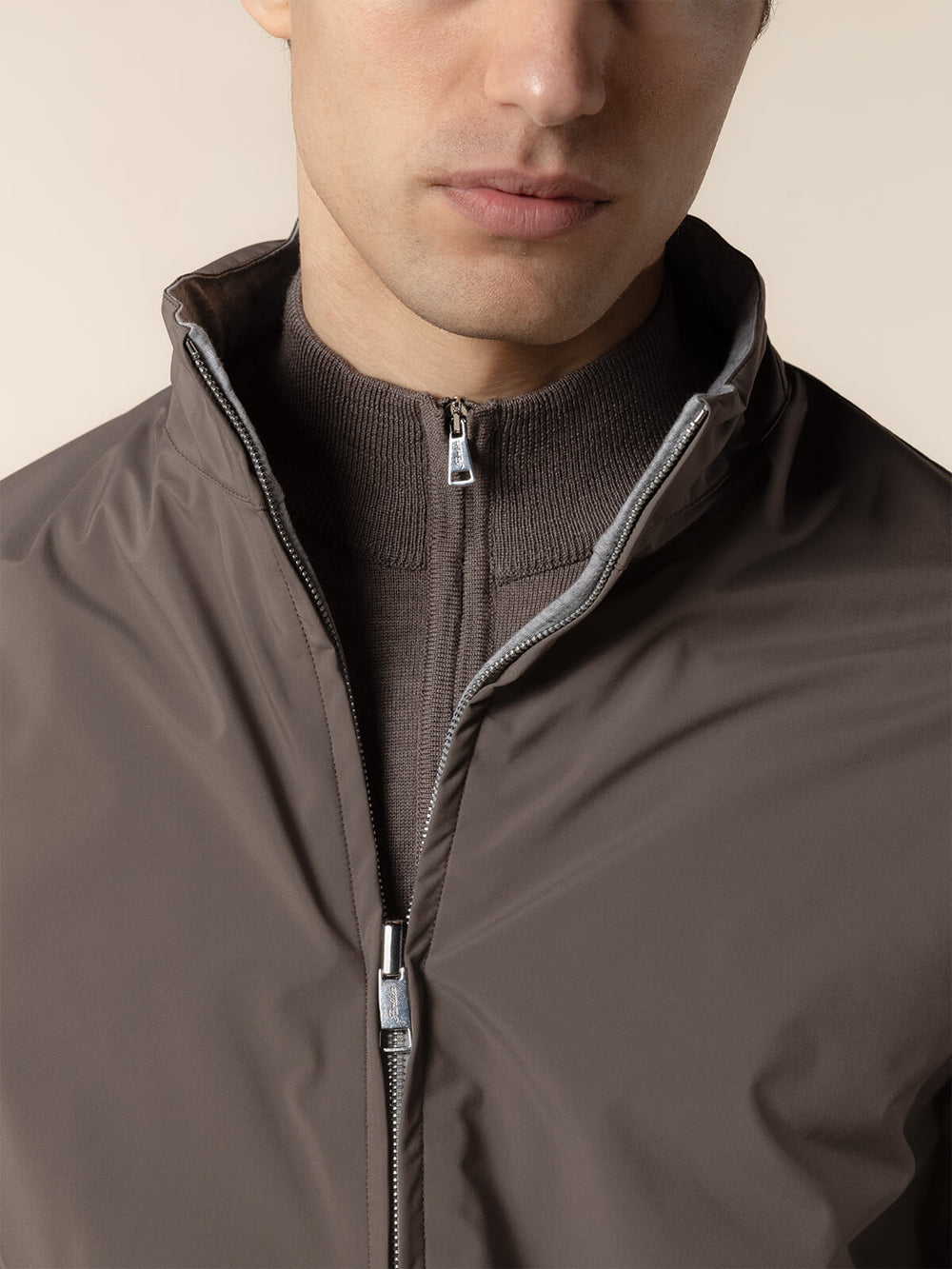 Aurélien | Ash Grey Reversible Resort Jacket