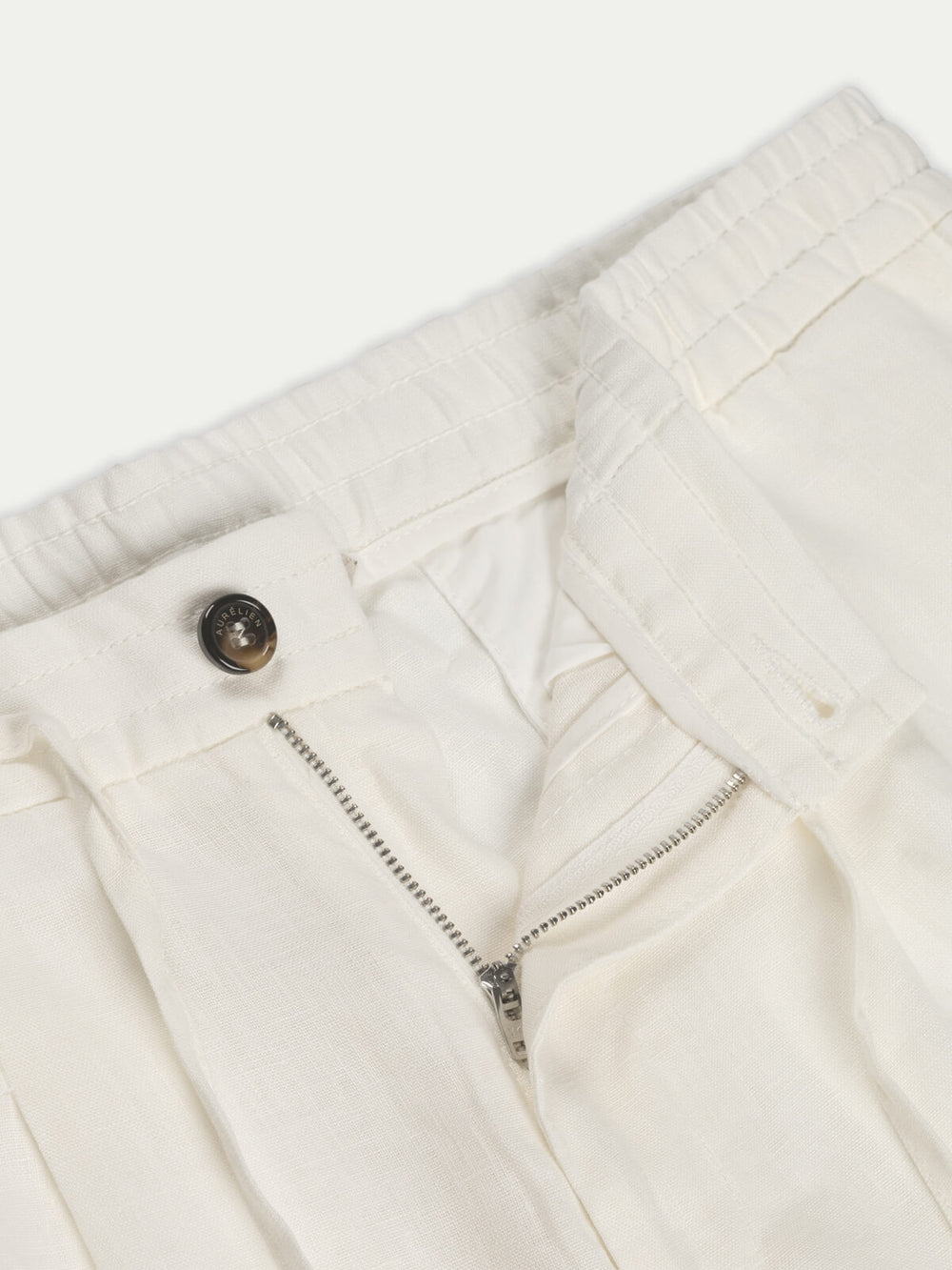 Aurélien | Ecru Linen Trousers