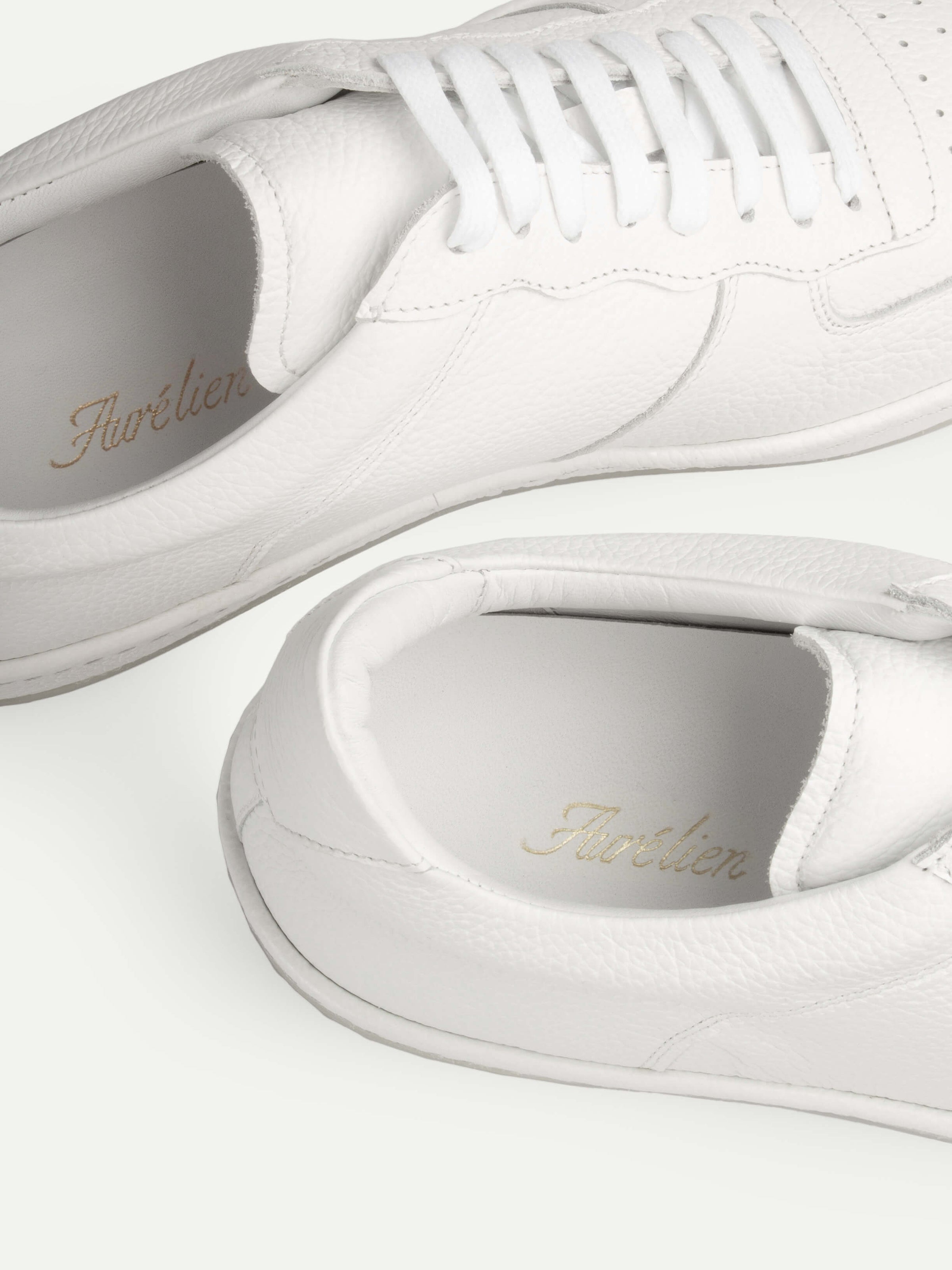 Aurélien | White Grain Leather Voyager AUR2 Sneaker