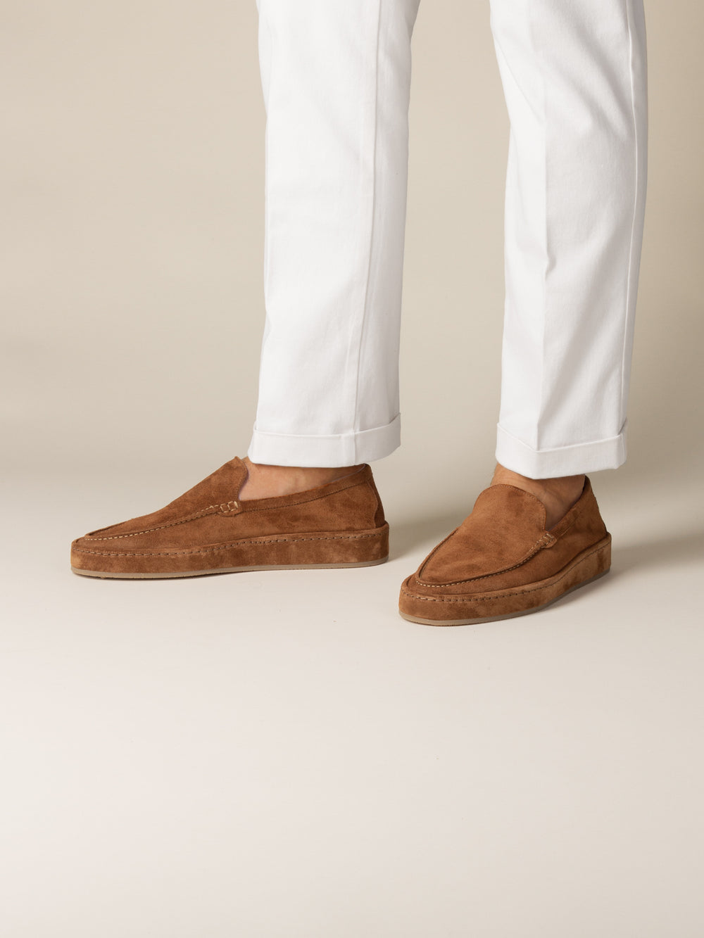 Aurélien | Caramel Suede Voyager Loafer
