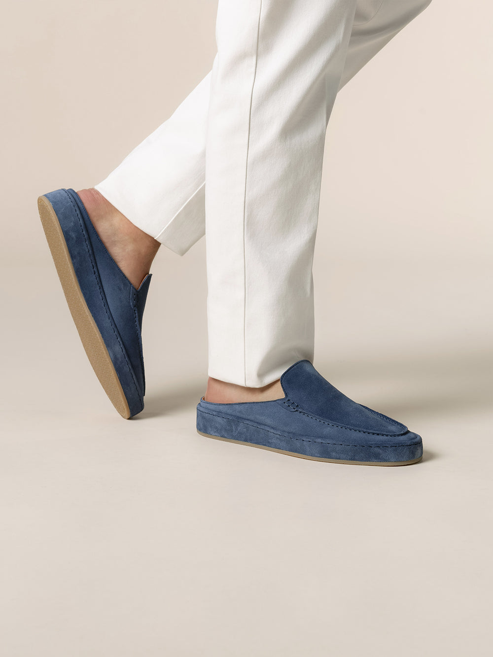 Aurélien | Racing Blue Suede Voyager Slipper