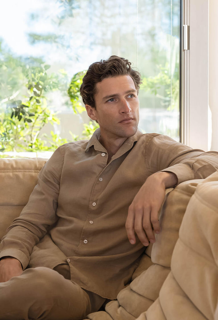 Aurélien | Light Beige Reversible Resort Body Warmer