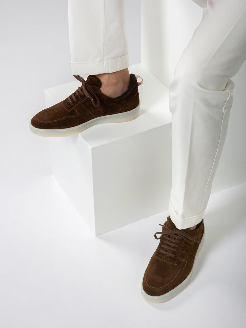 Aurélien | Chocolate Shearling Bayside Sneaker