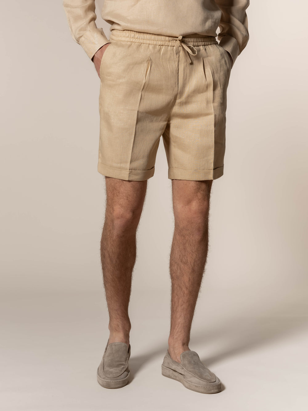 Aurélien | Nut Linen Shorts