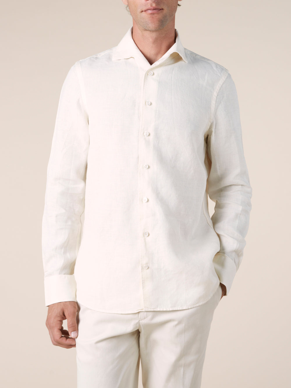 Aurélien | Ecru Linen Seaside Shirt