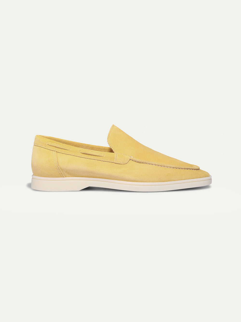 Aurélien | Light Yellow Suede Yacht Loafer