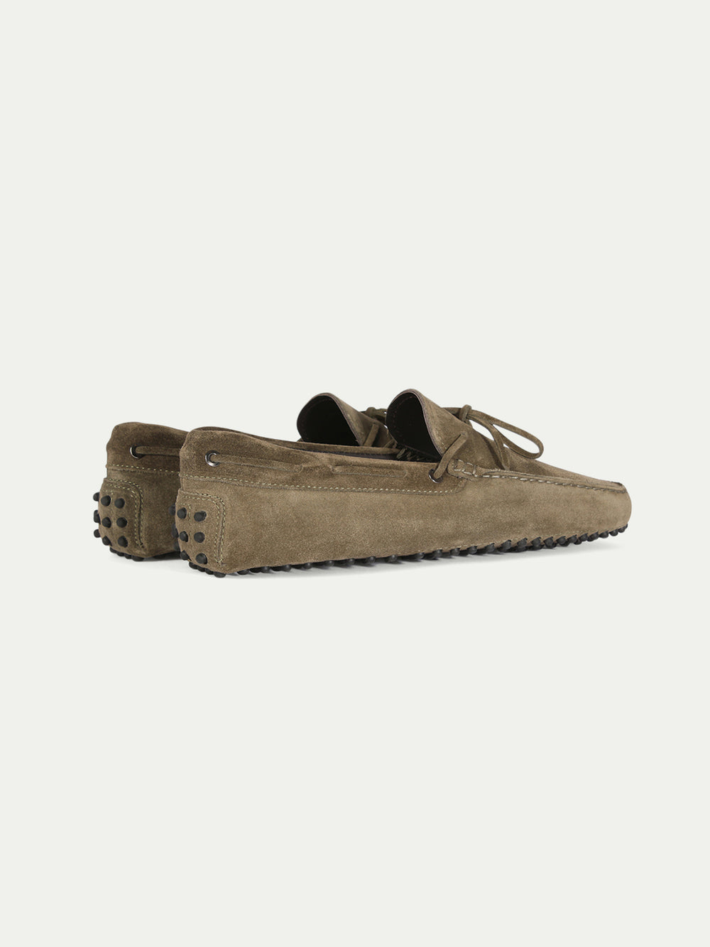 Olive Green Suede Driving Shoes | Aurélien